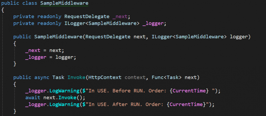 Middleware in ASP.NET Core - Handling requests - CodingBlast